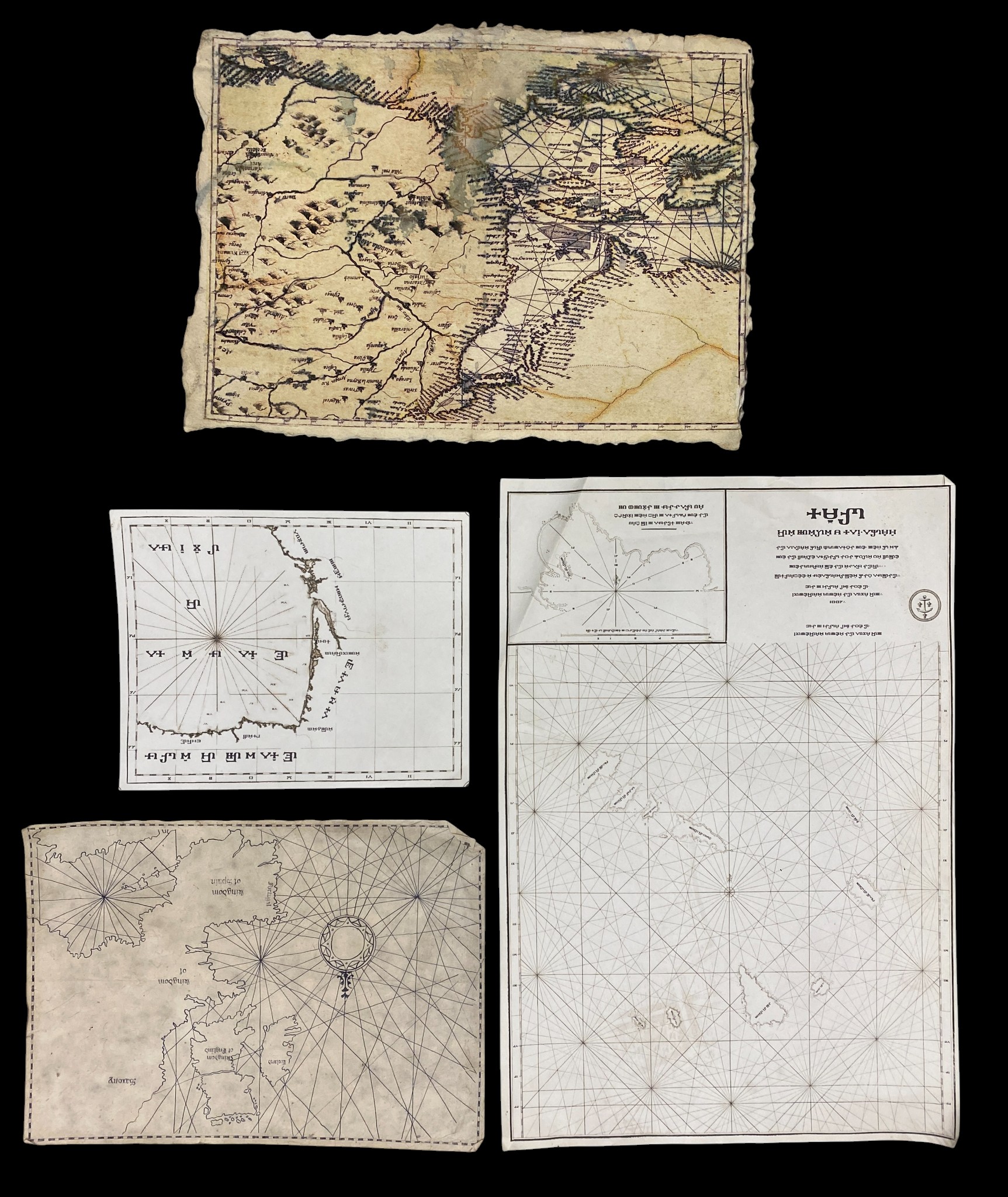 Land and sea maps | Ódon-fon Antikvitás Vác